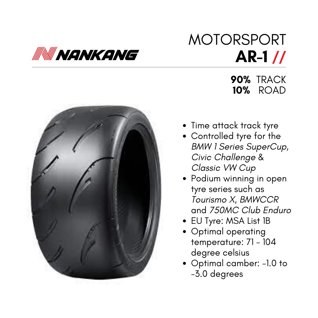 NANKANG Motorsport // AR-1 Tyre [EX.Stk], Car Accessories, Tyres & Rims ...