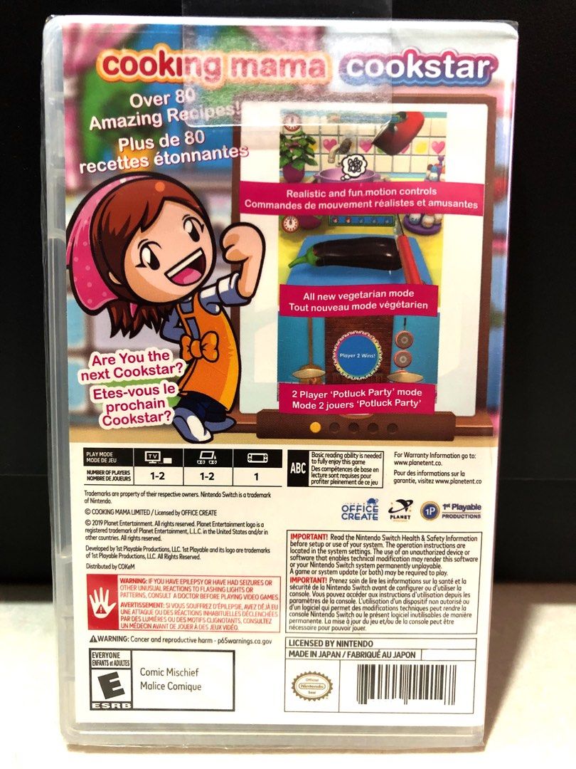 Nintendo Switch Cooking Mama Cook Star, Video Gaming, Video Games ...