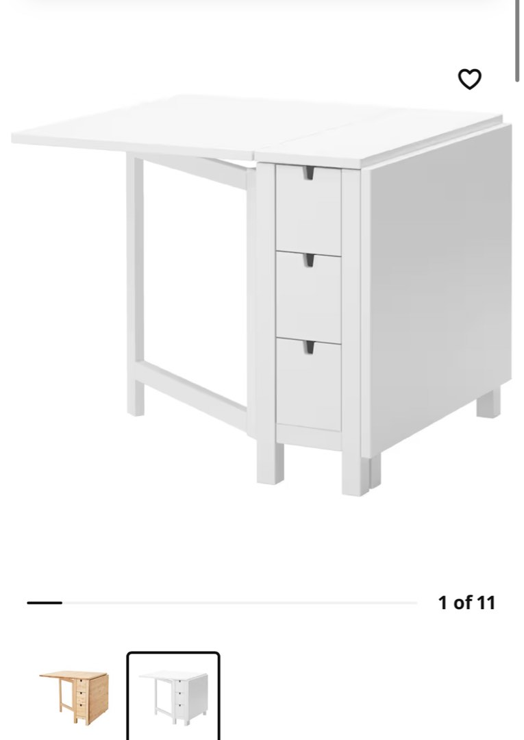 NORDEN Ikea foldable Table, Furniture & Home Living, Furniture, Tables & Sets on Carousell