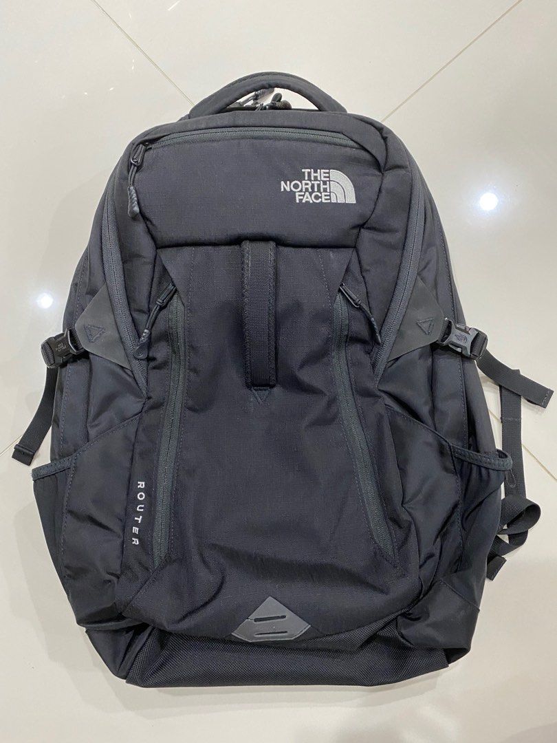 North Face Router TNF Black (Cordura Fabric) 17” Laptop Backpack, Men's ...