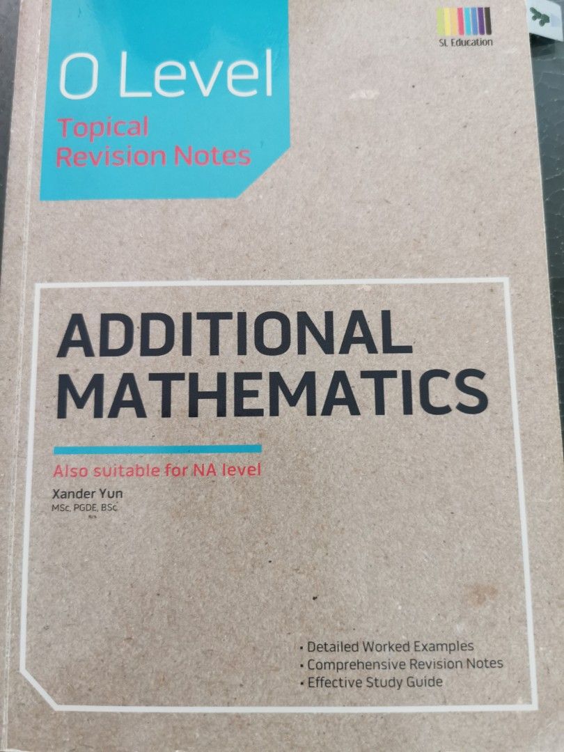 O Level Additional Mathematics Topical Revision Notes, Hobbies & Toys ...