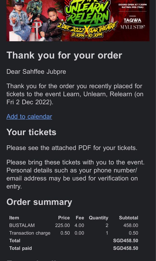 okletsgo ticket Learn Unlearn Relearn, Tickets & Vouchers, Event ...