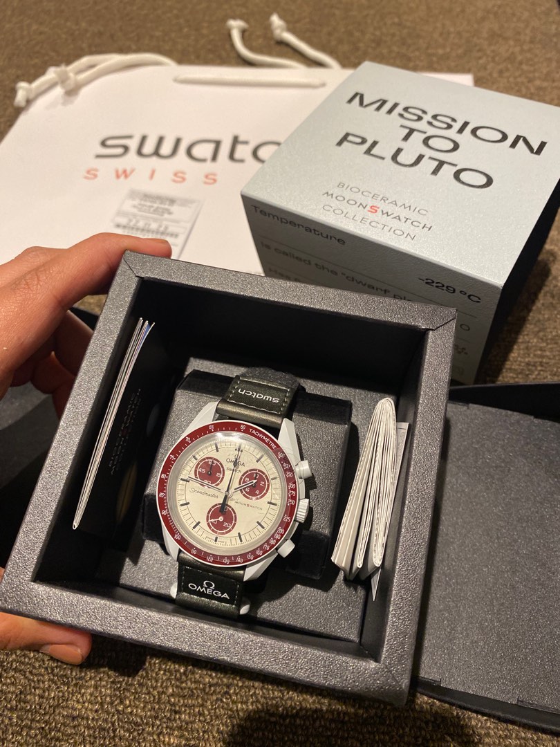 Omega x Swatch Mission to Pluto, Luxury, Watches on Carousell
