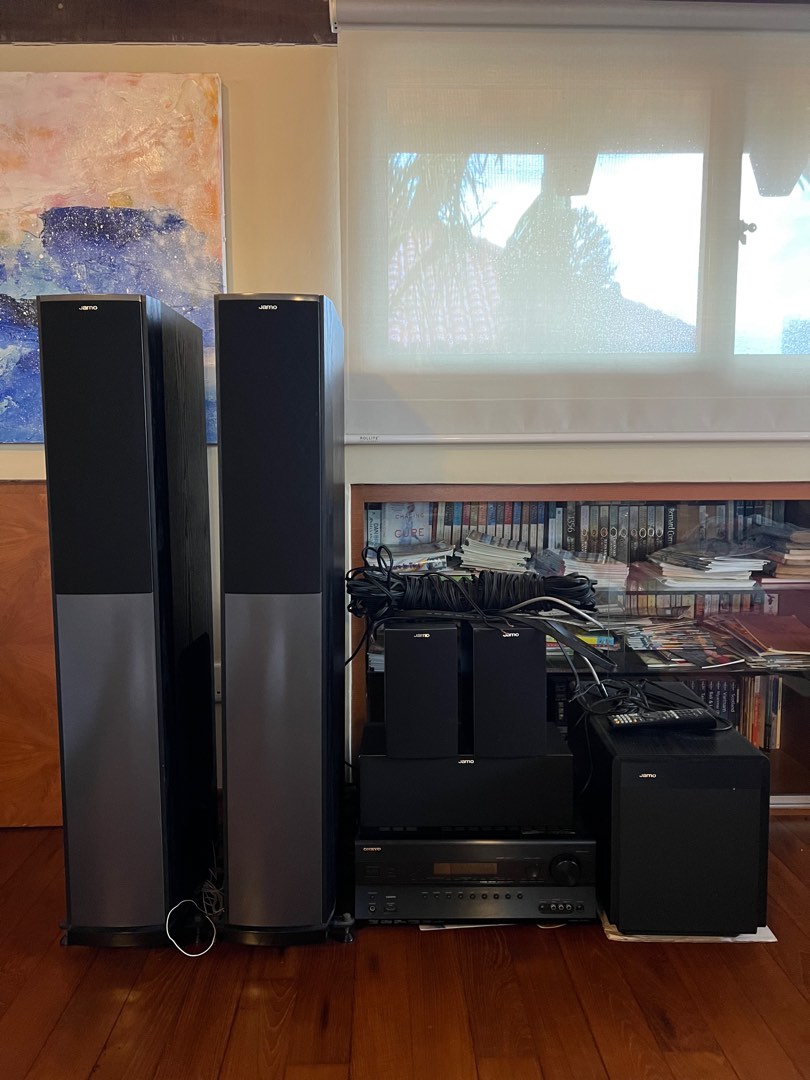 Onkyo sound system with Jamo speakers, Audio, Soundbars, Speakers ...