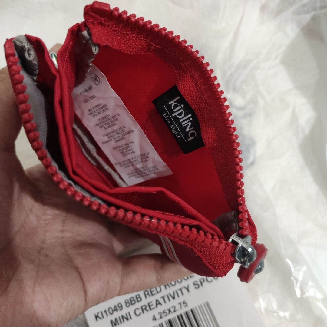Original Kipling Mini Creativity Pouch Coin Purse Key Chain, Women's ...