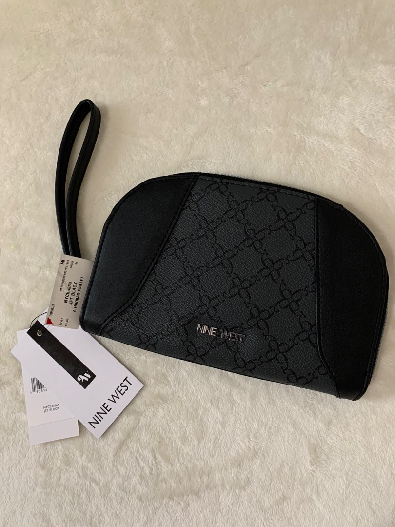 Original Nine West Dannin Wallet Jet Black, Women's Fashion, Bags ...