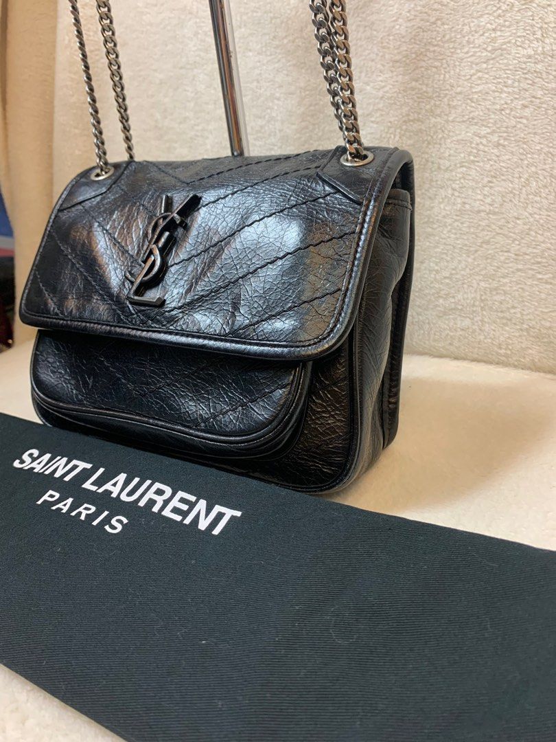 Original YSL Nikki Leather Cross Body Bag, Luxury, Bags & Wallets on ...