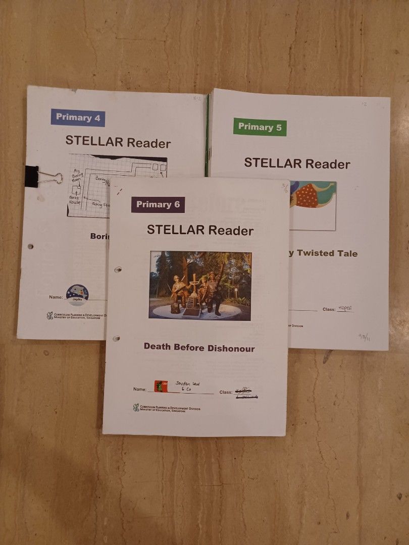 P5 Primary School Textbooks, English Stellar Readers, Chinese, Shaping ...