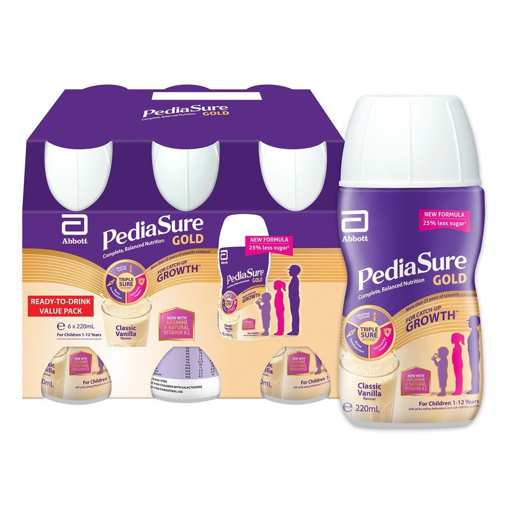 Pediasure Ready To Drink Classic Vanilla flavour x8, Babies & Kids ...
