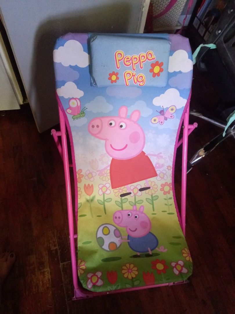 Peppa pig foldable, Furniture & Home Living, Furniture, Chairs on Carousell