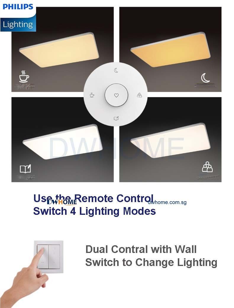 Philips LED CL828 Ceiling Light Round Tunable Light With AIO Remote ...