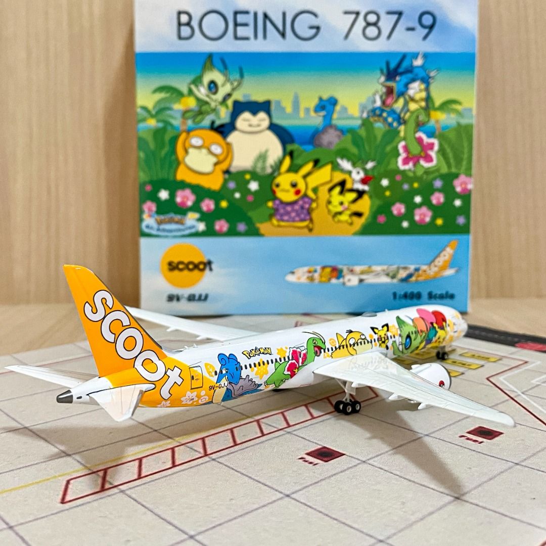 PHOENIX MODEL FLYSCOOT SCOOT BOEING 787-9 DREAMLINER 9V-OJJ POKEMON 1: ...