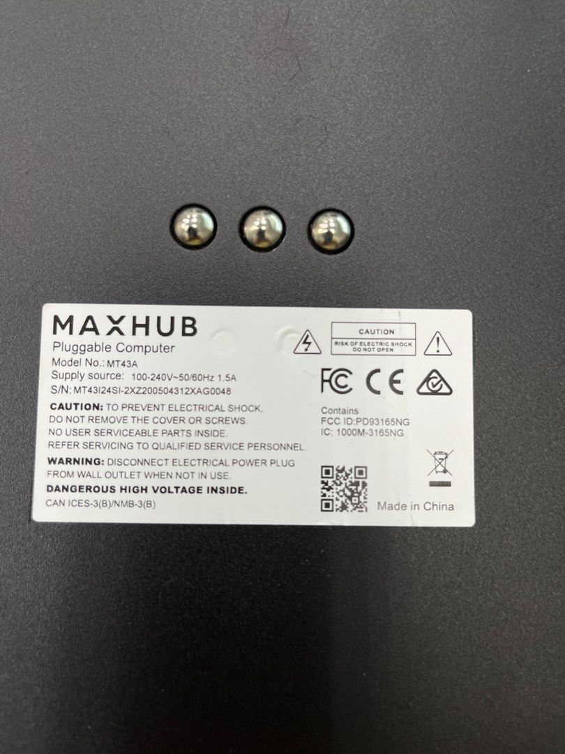 MaxHub Pluggable computer MT43A, Computers & Tech, Parts & Accessories ...