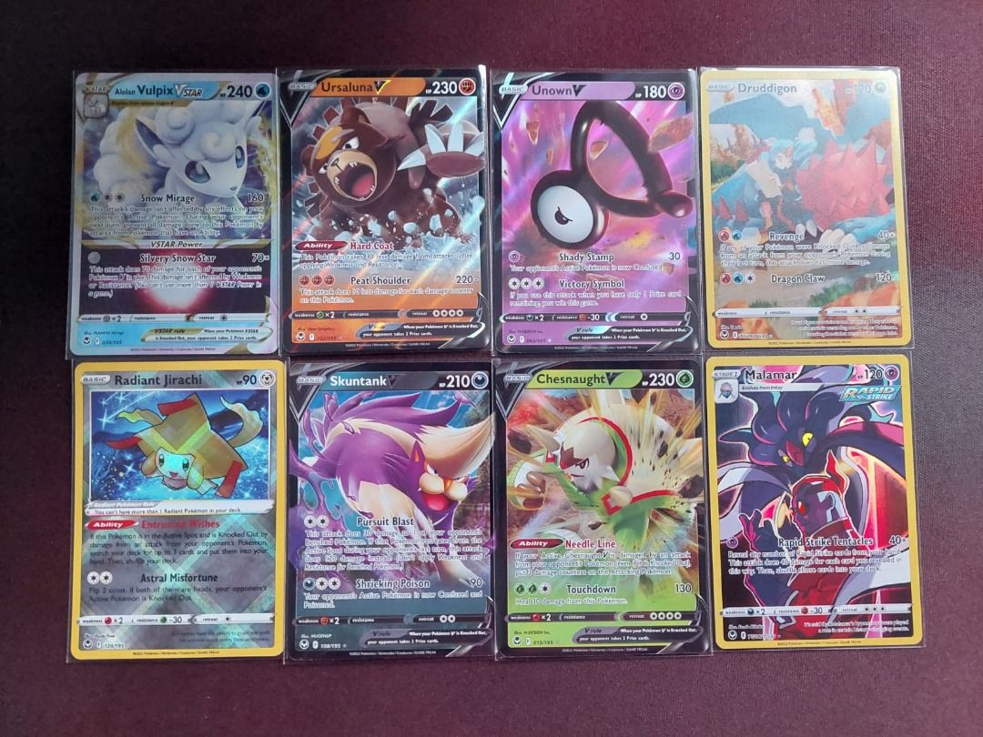 Pokemon Silver Tempest VSTAR & V Ultra Rare Cards, Hobbies & Toys, Toys ...