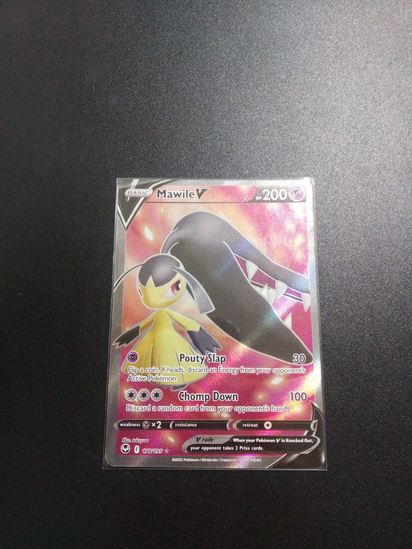 Pokemon TCG Mawile V Full Art Ultra Rare - SS12 Silver Tempest, Hobbies & Toys, Toys & Games on ...