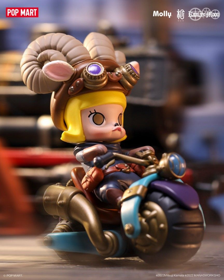 [POPMART RARE SERIES] POPMART MOLLY STEAMPUNK ANIMAL BIKE SERIES FULL ...