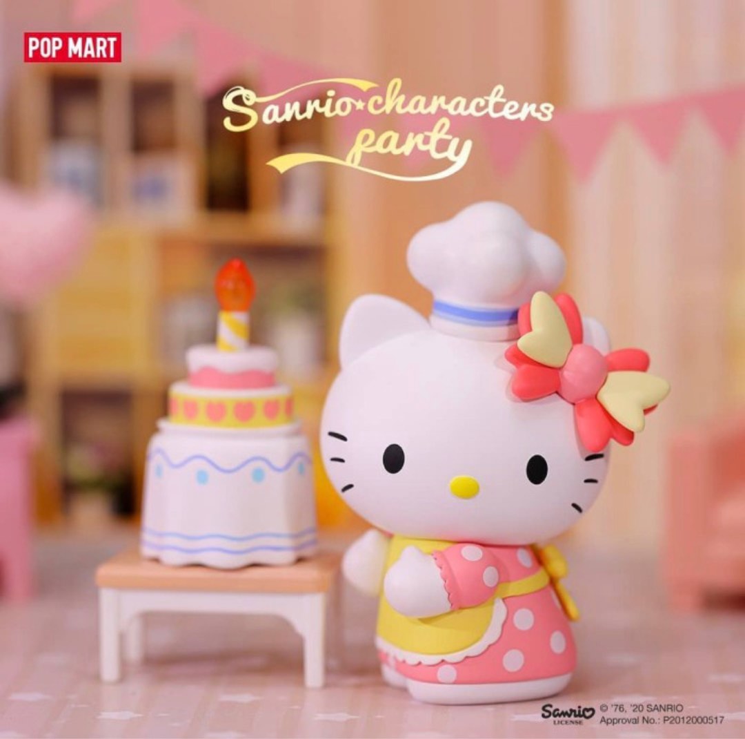 popmart sanrio character party: cake chef, Hobbies & Toys, Toys & Games ...