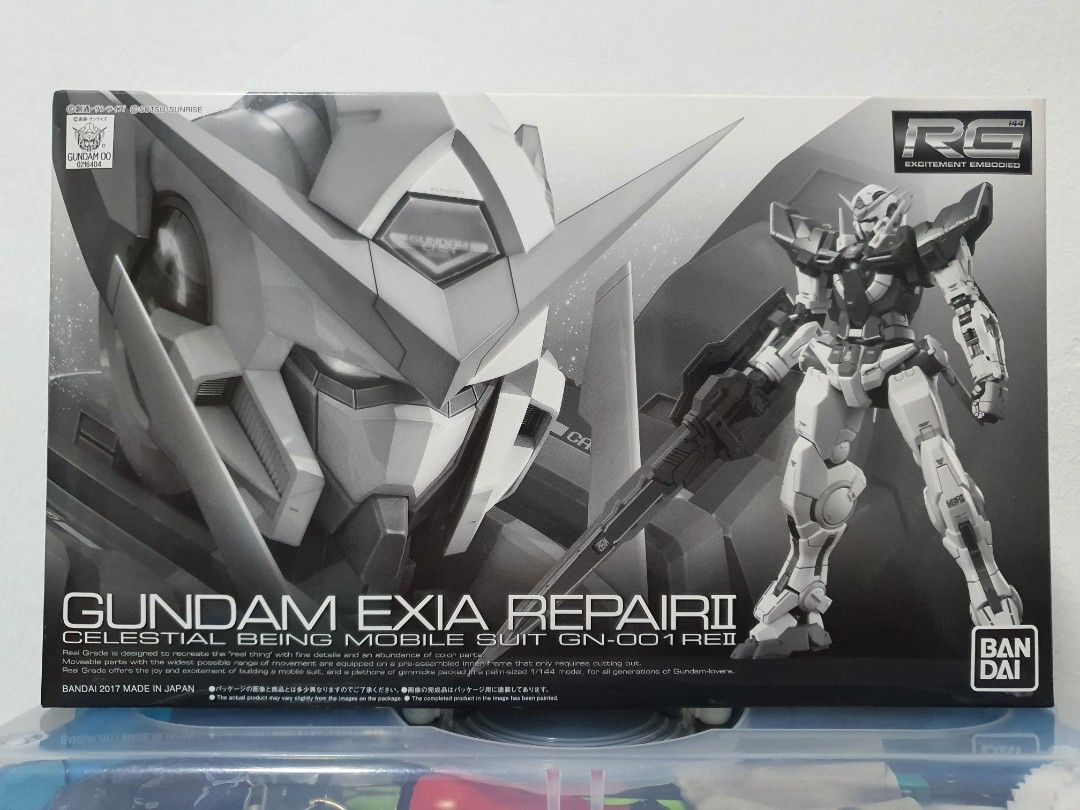 Premium Bandai P-Bandai Real Grade RG 1/144 Gundam Exia Repair II Celestial Being Mobile Suit GN ...