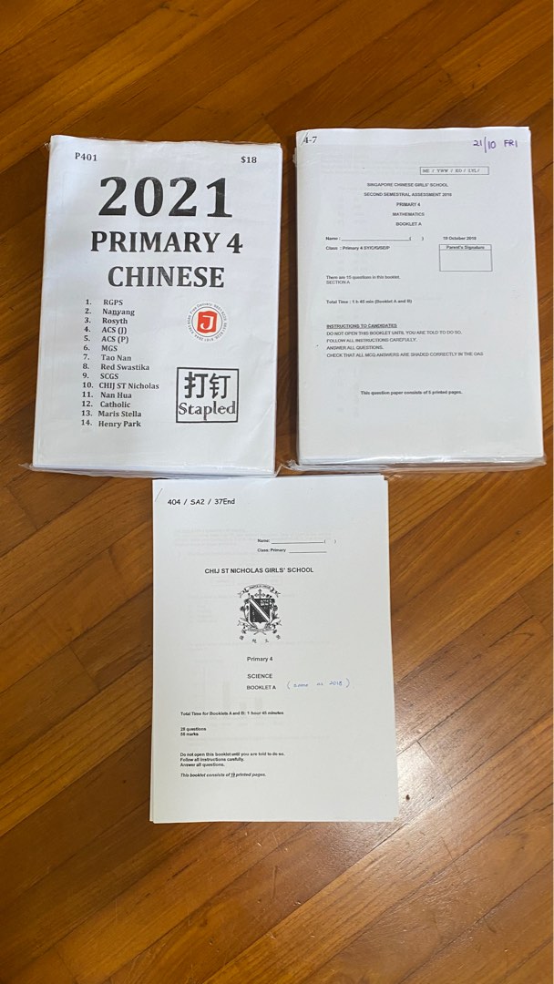 Primary 4 past year papers, Hobbies & Toys, Books & Magazines ...