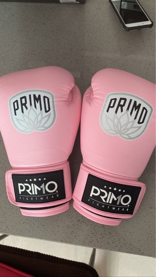 Primo boxing gloves (pink), Sports Equipment, Exercise & Fitness ...