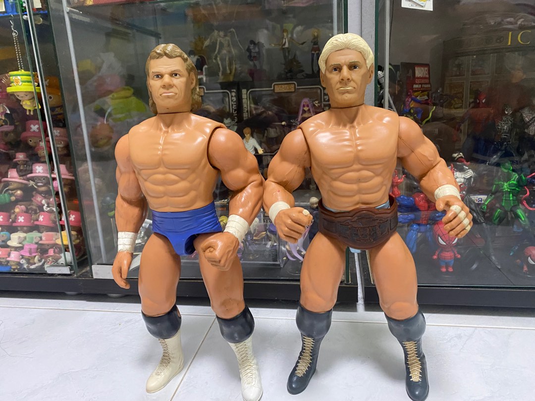 Rare Huge 1990 Galoob WCW Superstars Ric Flair and Lex Luger 14 Inch ...