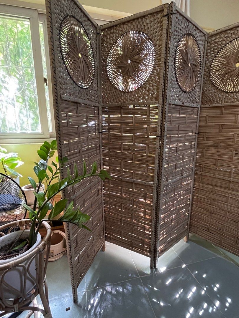Rattan Divider, Furniture & Home Living, Home Decor, Curtains & Blinds ...