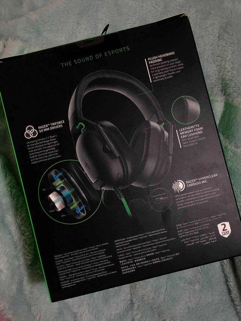 Razer Black Shark V2 X Multi-Platform Wired Esports Headset, Audio ...