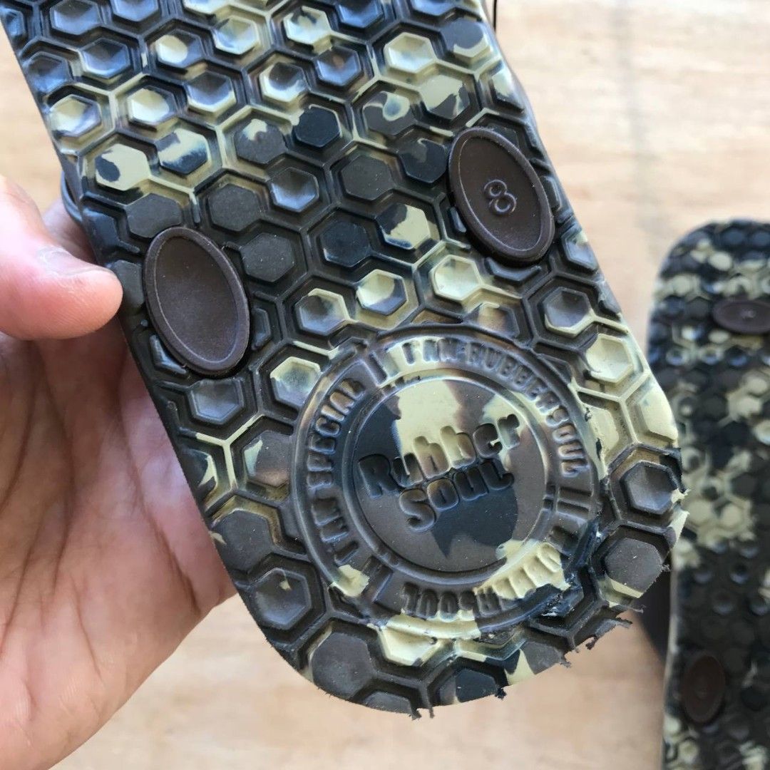 Rubber Soul (8UK) Camoflauge Coc Cip, Men's Fashion, Footwear ...