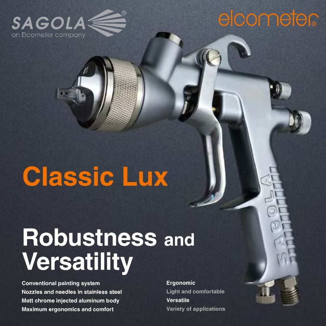 [3 years Warranty!] Sagola Classic Lux paint spray gun PG20141401 ...