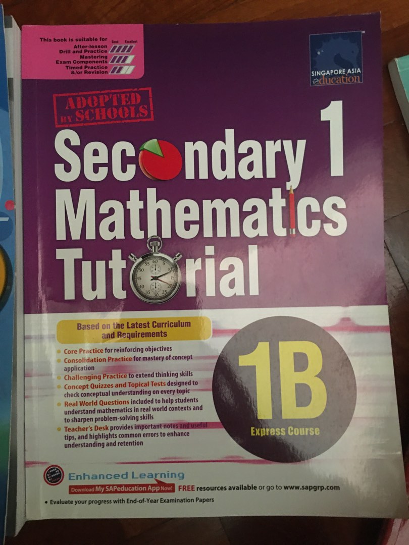Secondary 1 Mathematics Tutorial 1B, Hobbies & Toys, Books & Magazines ...