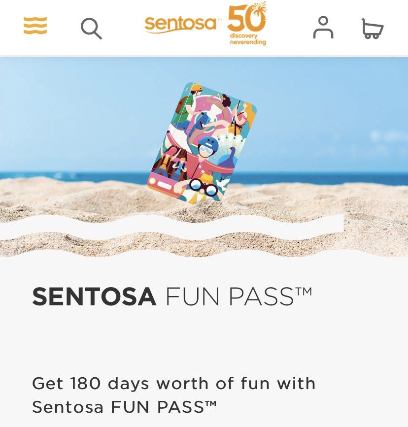 Sentosa Fun Pass 60 tokens credits funpass , Tickets & Vouchers, Local ...