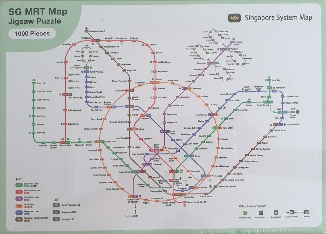 SG MRT Map Puzzle, Hobbies & Toys, Toys & Games on Carousell