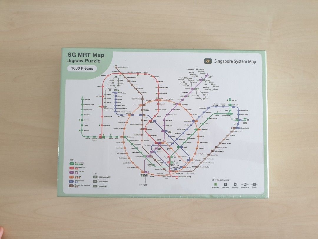 SG MRT Map Puzzle, Hobbies & Toys, Toys & Games on Carousell