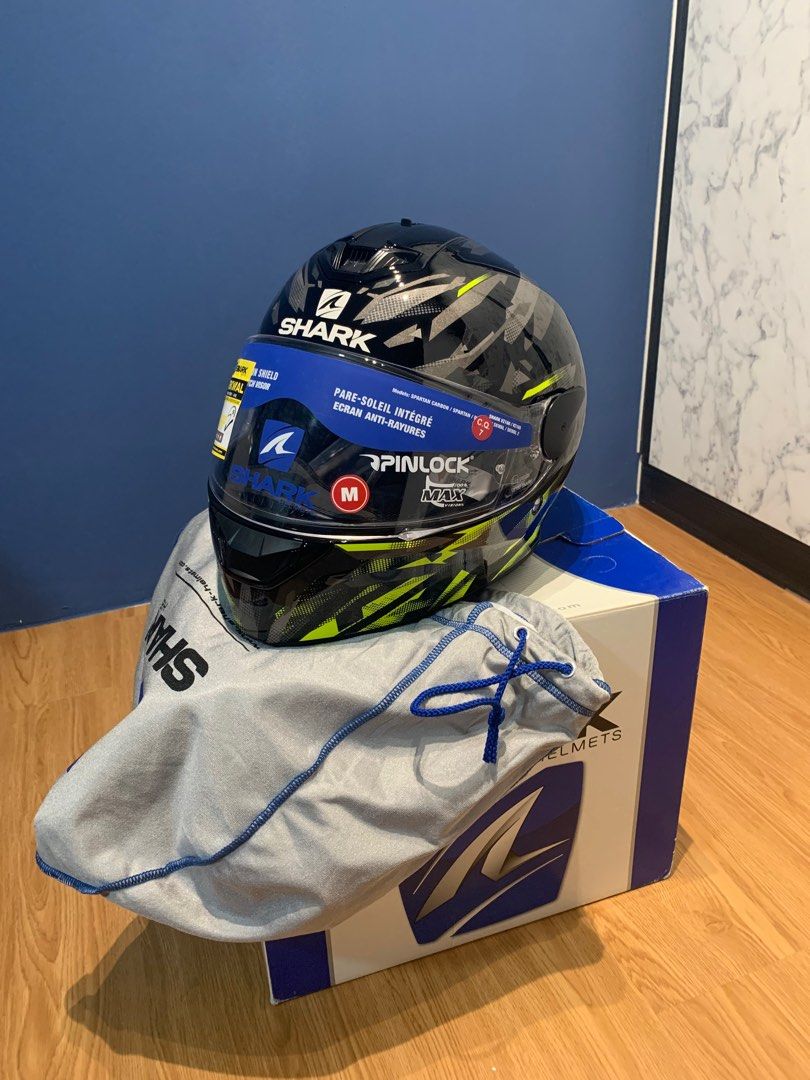 Shark Full Face Helmet, Motorcycles, Motorcycle Apparel on Carousell