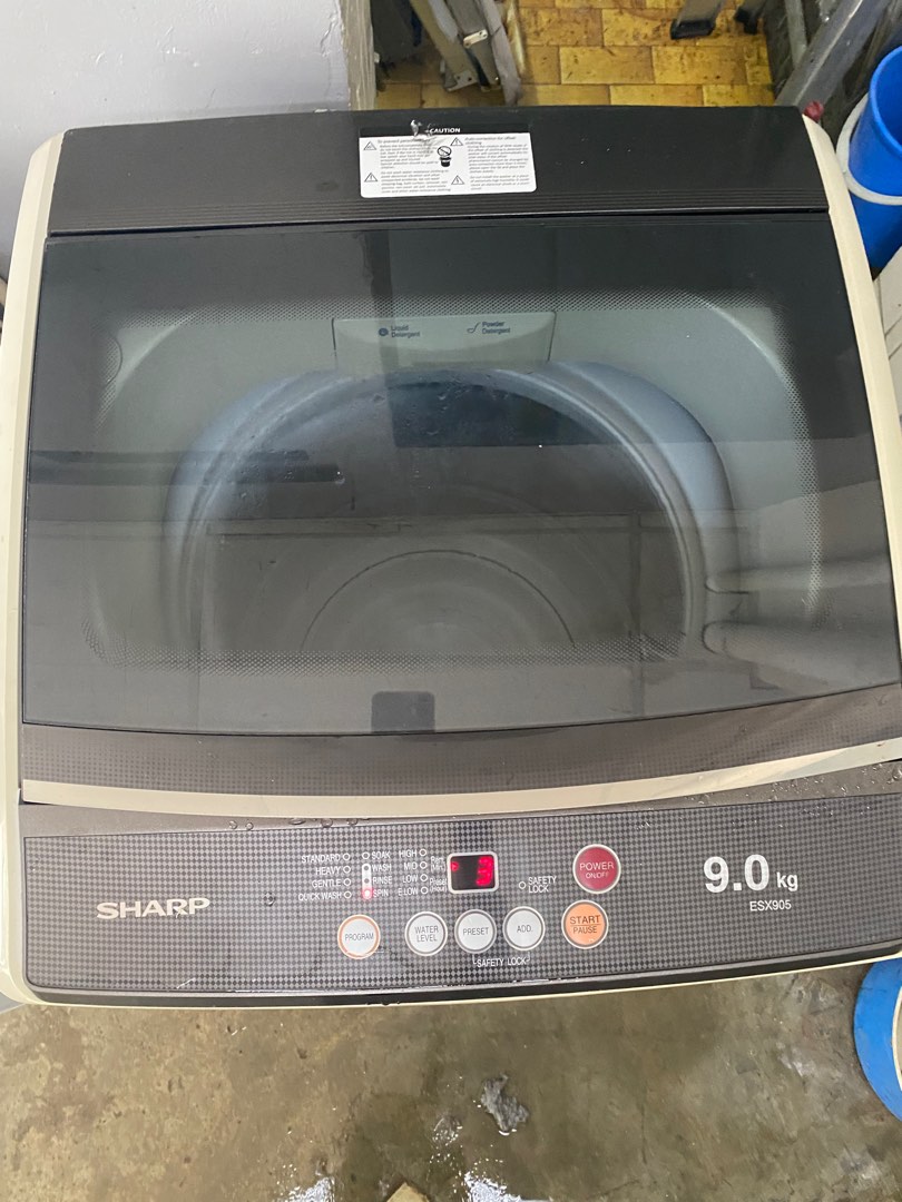 Sharp 9KG Top Loading Washing Machine, TV & Home Appliances, Washing ...