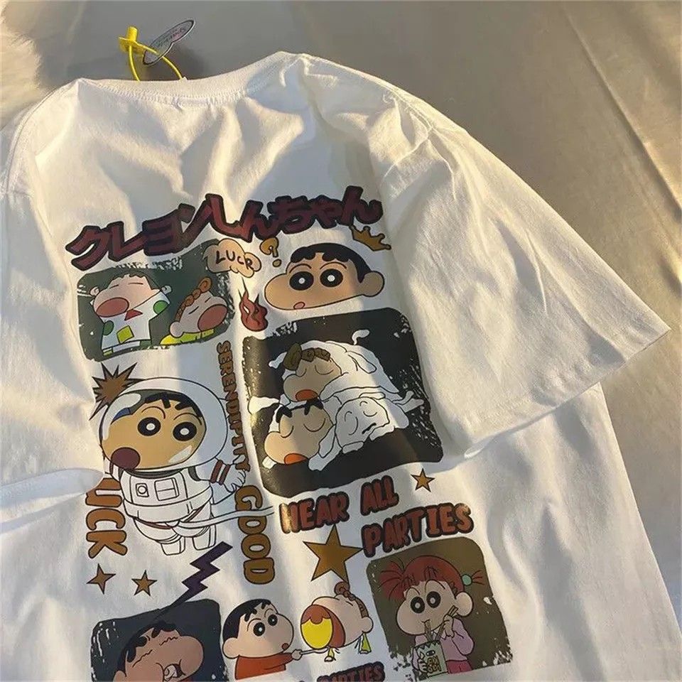 Shin chan oversize tee, Women's Fashion, Tops, Shirts on Carousell