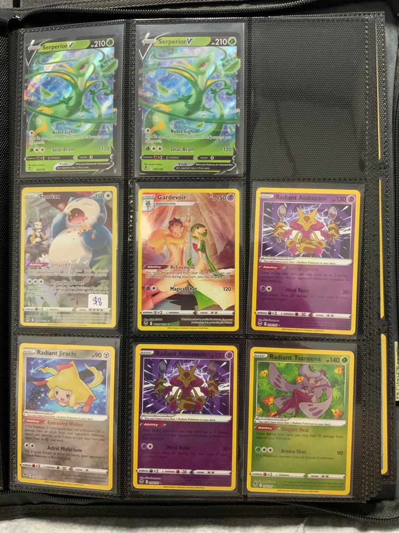 Silver tempest lost origins radiant cards and TG cards Serperior v ...