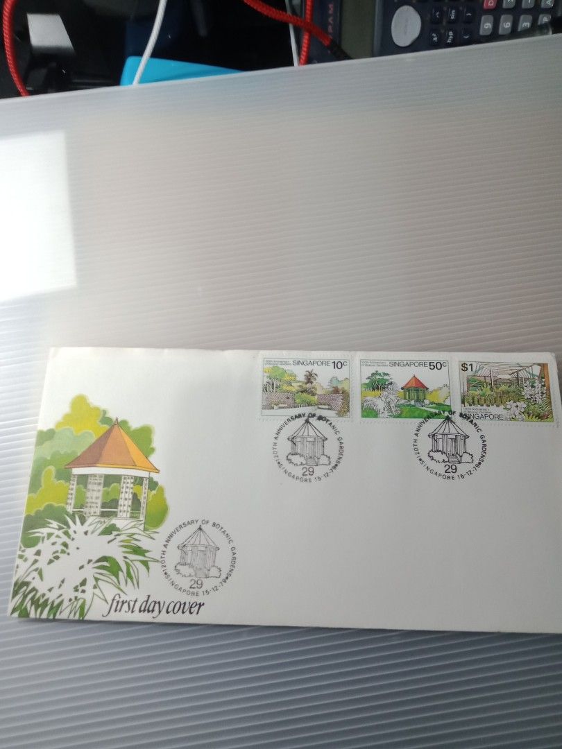 SINGAPORE 1979 100TH ANNIVERSARY OF BOTANICAL GARDENS FDC, Hobbies & Toys, Memorabilia ...