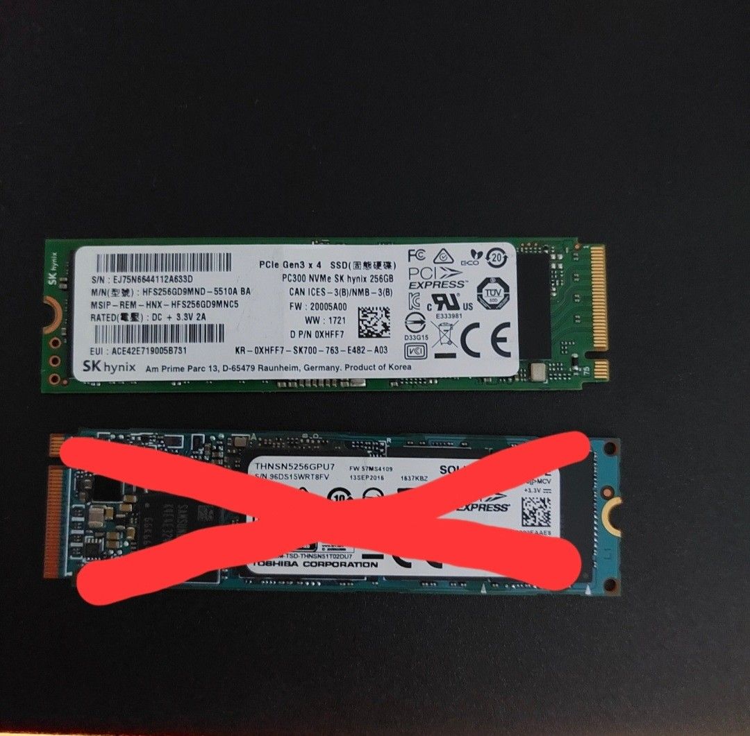 SK HYNIX 256GB NVMe m.2 ssd, Computers & Tech, Parts & Accessories ...