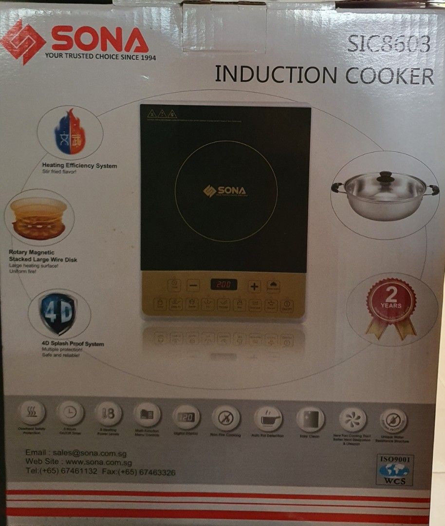 SONA Induction Cooker, TV & Home Appliances, Kitchen Appliances ...