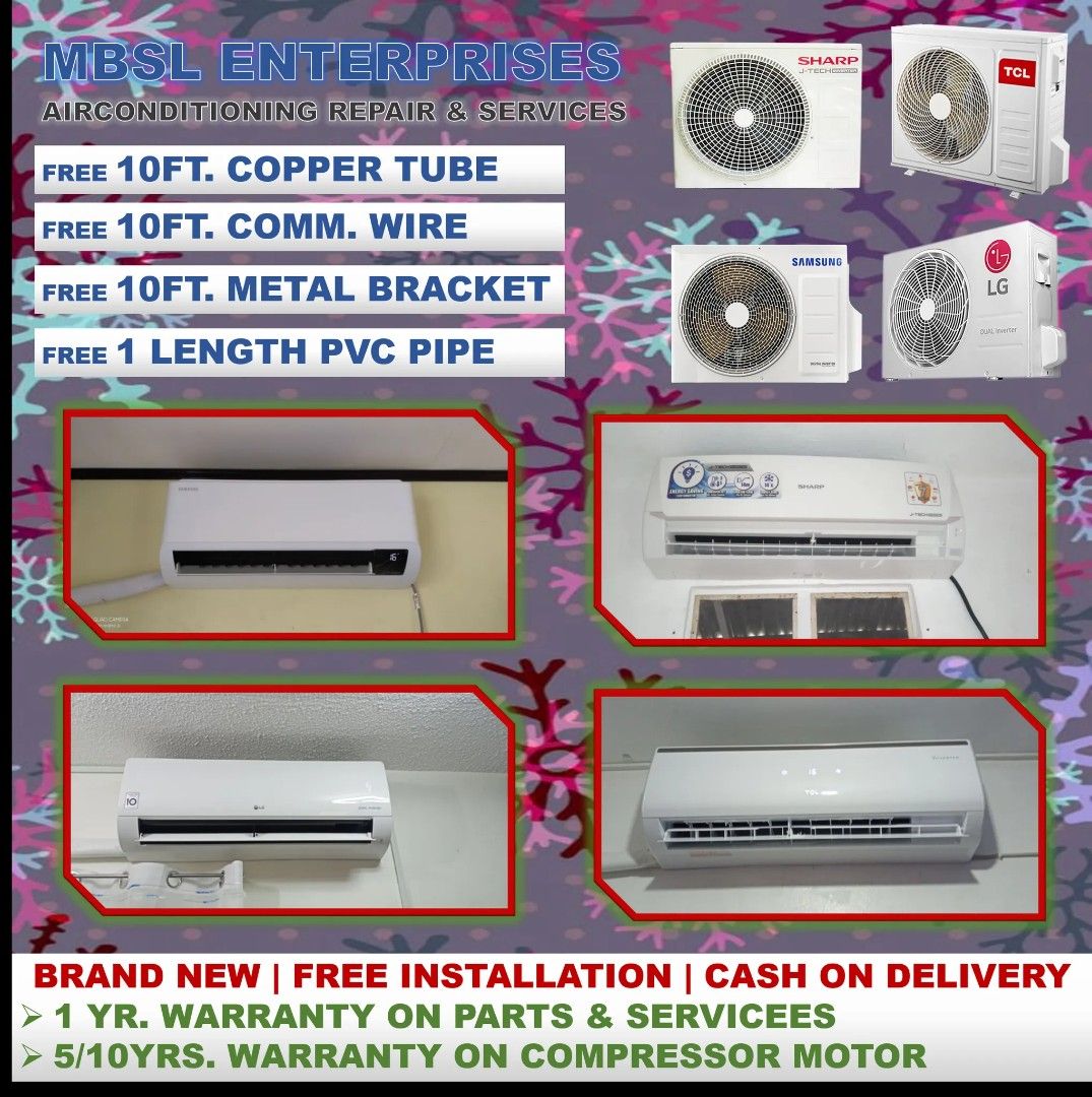 SPLIT TYPE AIRCON with FREE INSTALLATION !!, TV & Home Appliances, Air ...