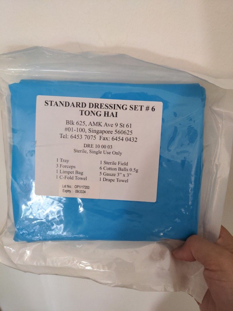 Standard Dressing Set #6 by Tong Hai, Health & Nutrition, Medical ...