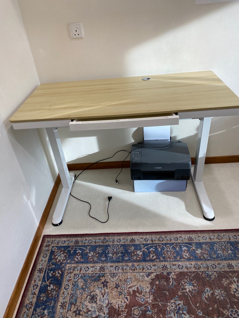Standing desk 120cm x 60cm, Furniture & Home Living, Furniture, Tables ...