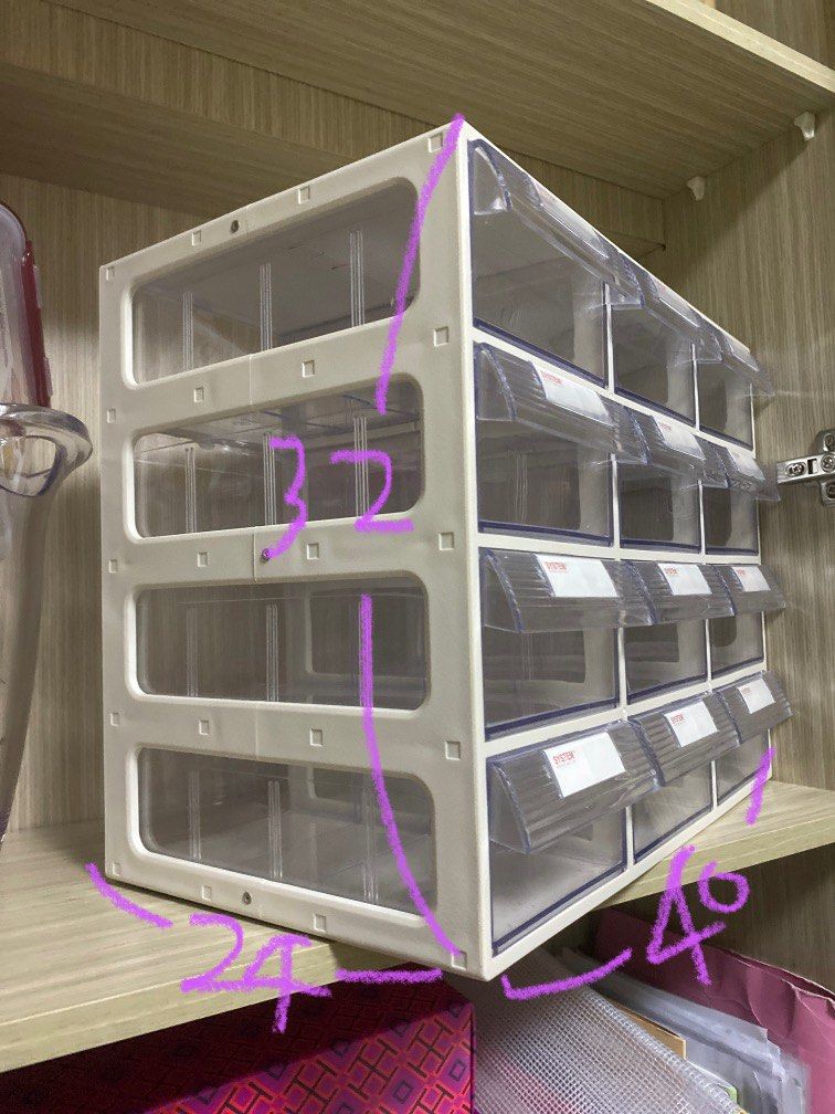 Stationary or Tools storage box(40*32*24), Furniture & Home Living ...