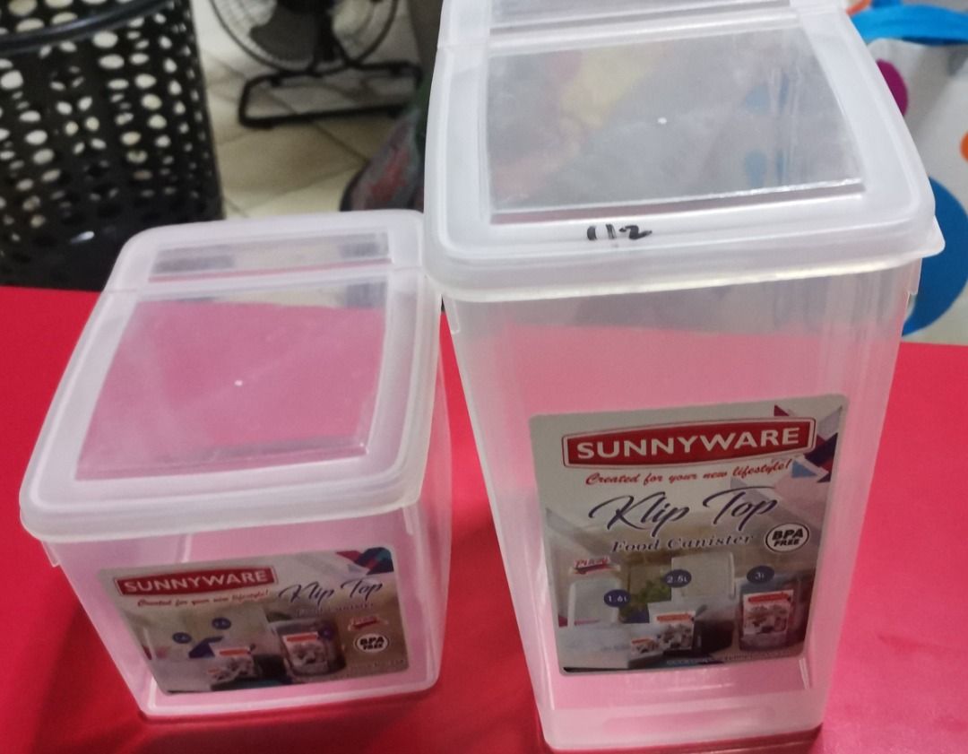 SUNNYWARE Klip Top Food canister, Food & Drinks, Beverages on Carousell