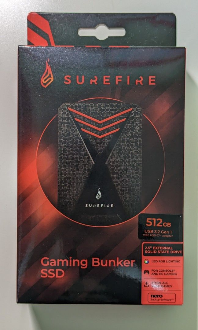 Surefire Gaming Bunker SSD 512GB, Computers & Tech, Parts & Accessories, Hard Disks ...