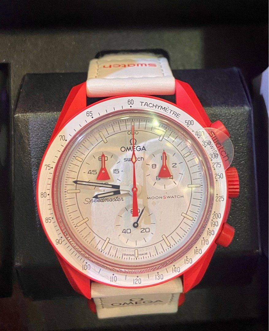 Swatch Omega Moonwatch Mars BNiB, Men's Fashion, Watches & Accessories ...