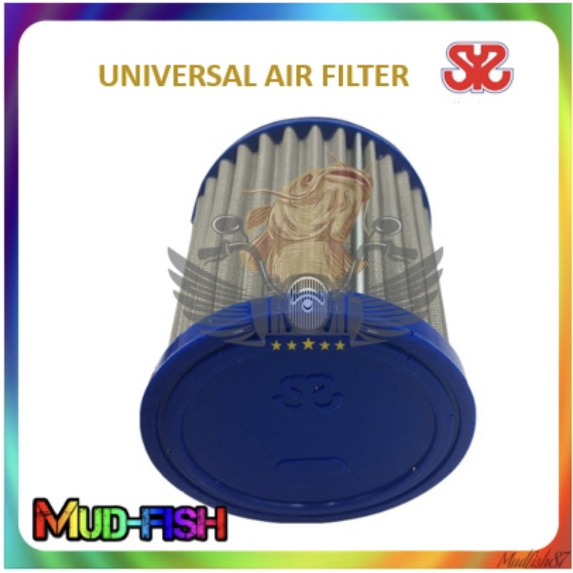 SYS YAMAHA SNIPER 150 CONE AIR FILTER, OPEN PORT (STAINLESS STEEL ...