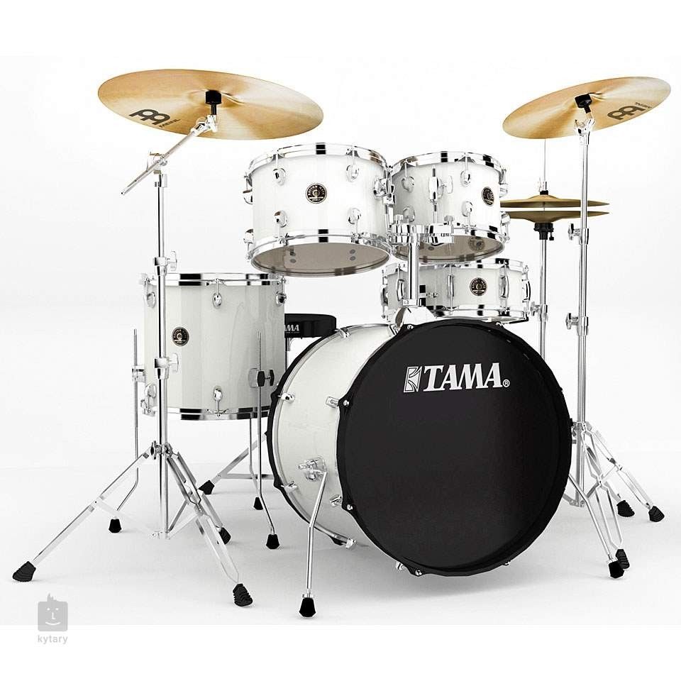 Tama Rhythm Mate 5-Piece Drum set - White, Hobbies & Toys, Music ...