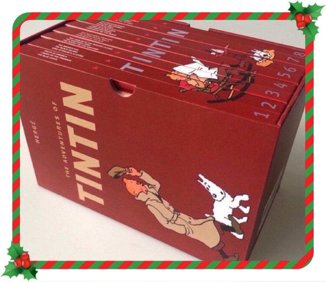 Tintin. The Adventures of Tintin Box Set (8 Hardcover Books), Hobbies ...